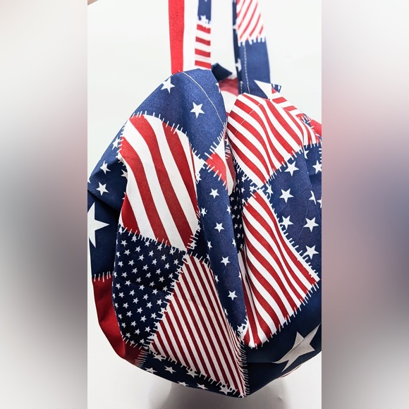 Kirsak | Bags | Canvas Patriotic Bag Large American Flag Shoulder Bag ...